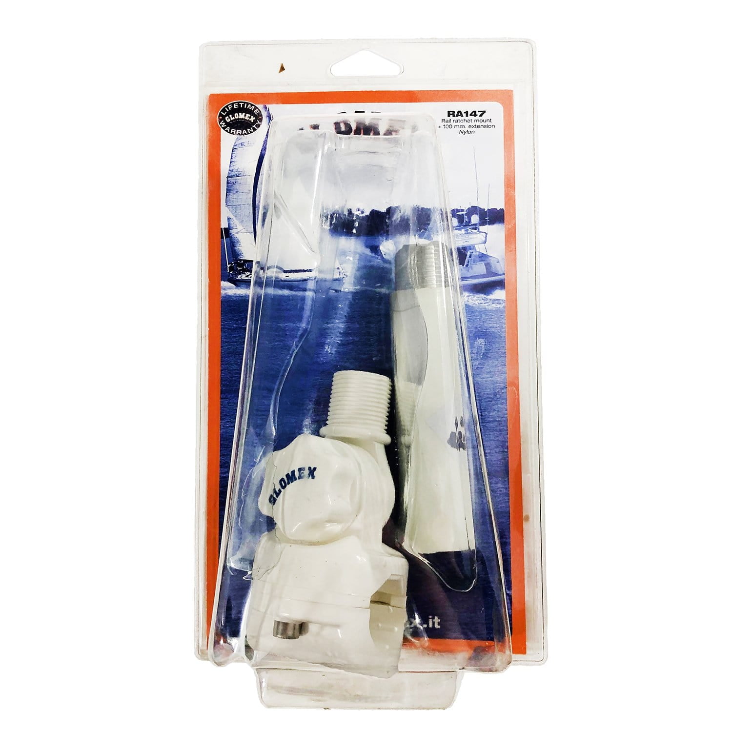 Glomex RA147 Nylon Ratcheting Rail Mount With 4" Extension - Walmart.com