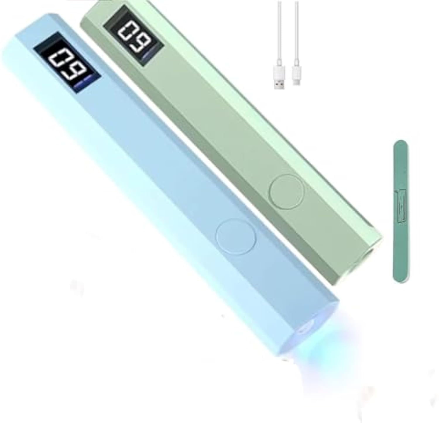 Glonailstickers Finger Nails Uv Light, Nail Stickers Kit with Uv Light ...