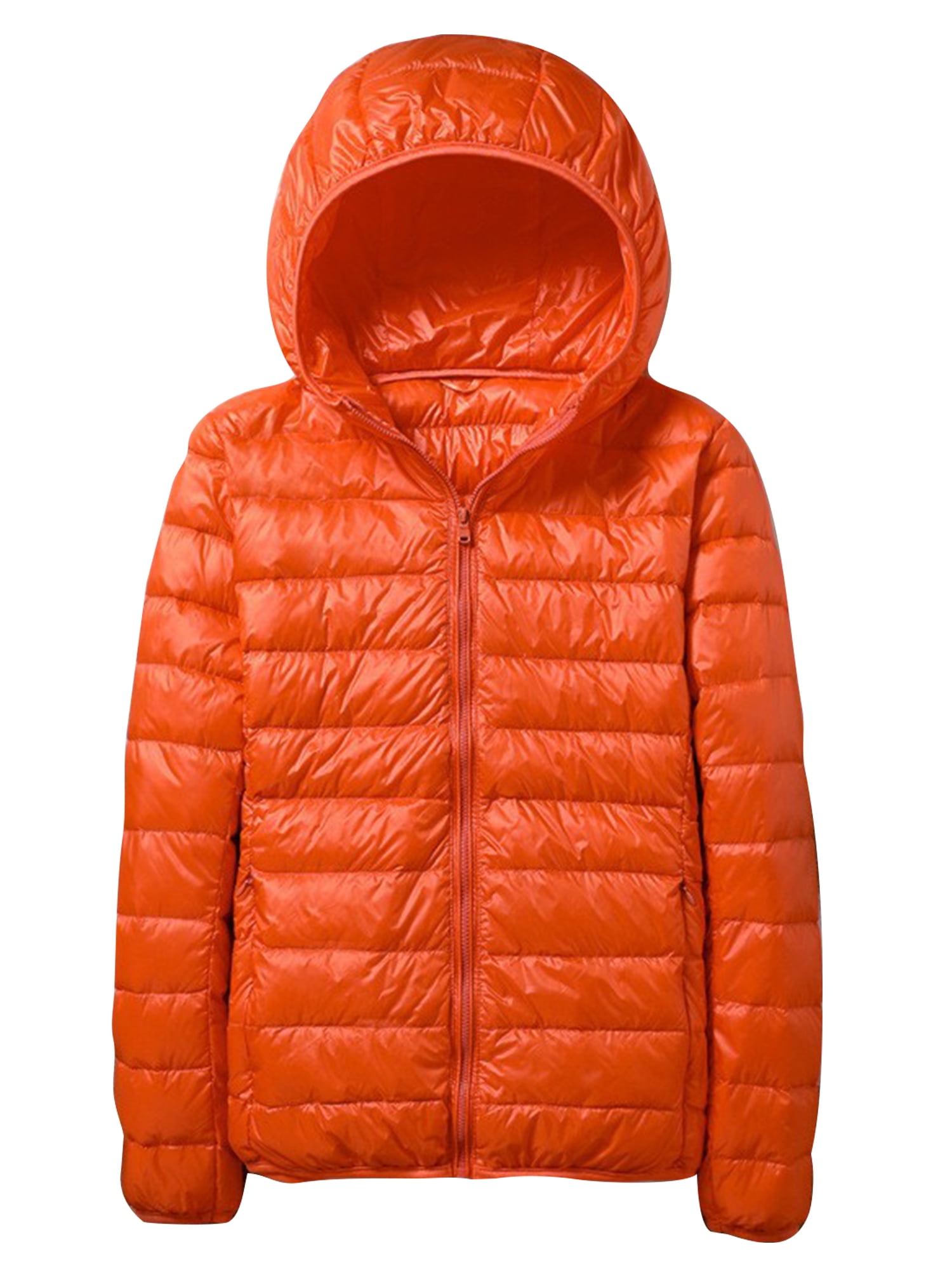 Glonme Women Outwear Full Zip Puffer Jacket Hooded Coat Indoor ...