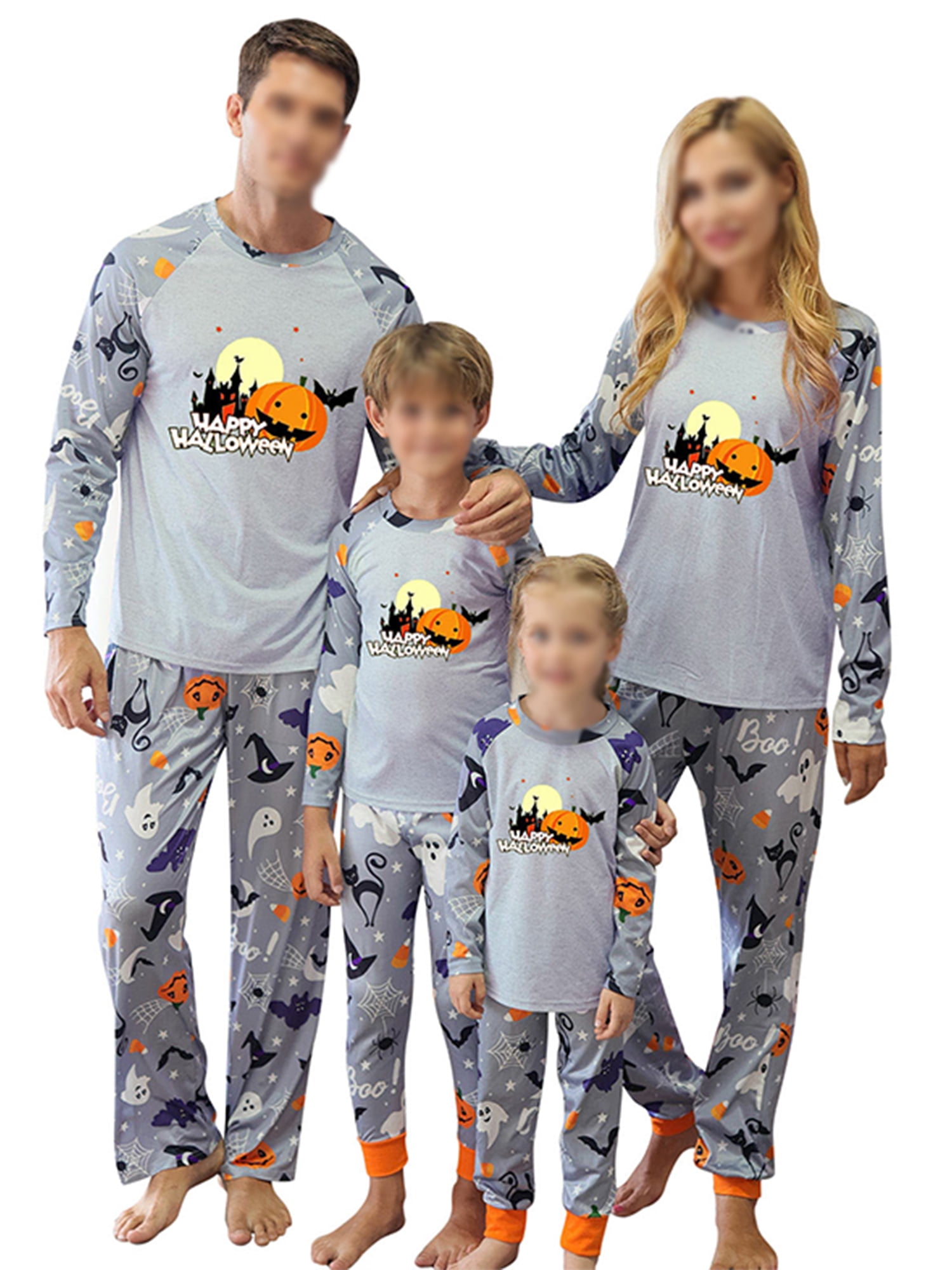 Glookwis Mommy Dad Child Long Sleeve Nightwear Soft Matching Family ...