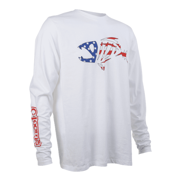 Gloomis Fishing Gloomis Long Sleeve Cotton Tee - White, MD [GTEERSLSMWH ...