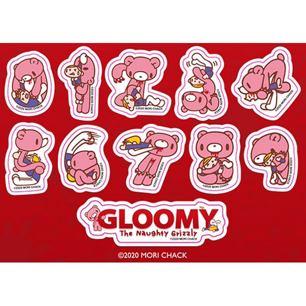 Gloomy Bear And Gloomy- Numeral Sticker Set 5"X7" - Walmart Business ...