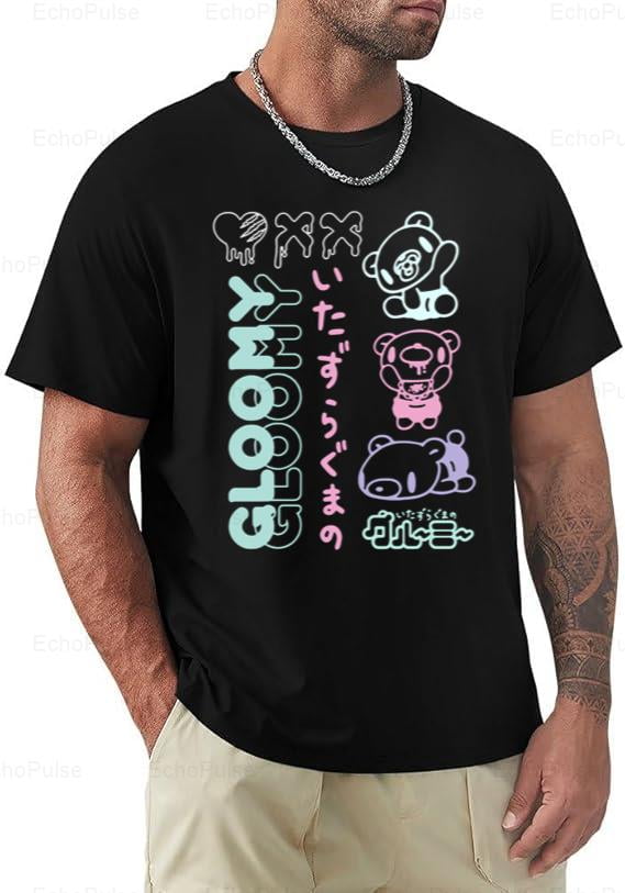 Gloomy Bear Pastel Goth Style with Japanese Text Kawaii Mori Art Unisex ...