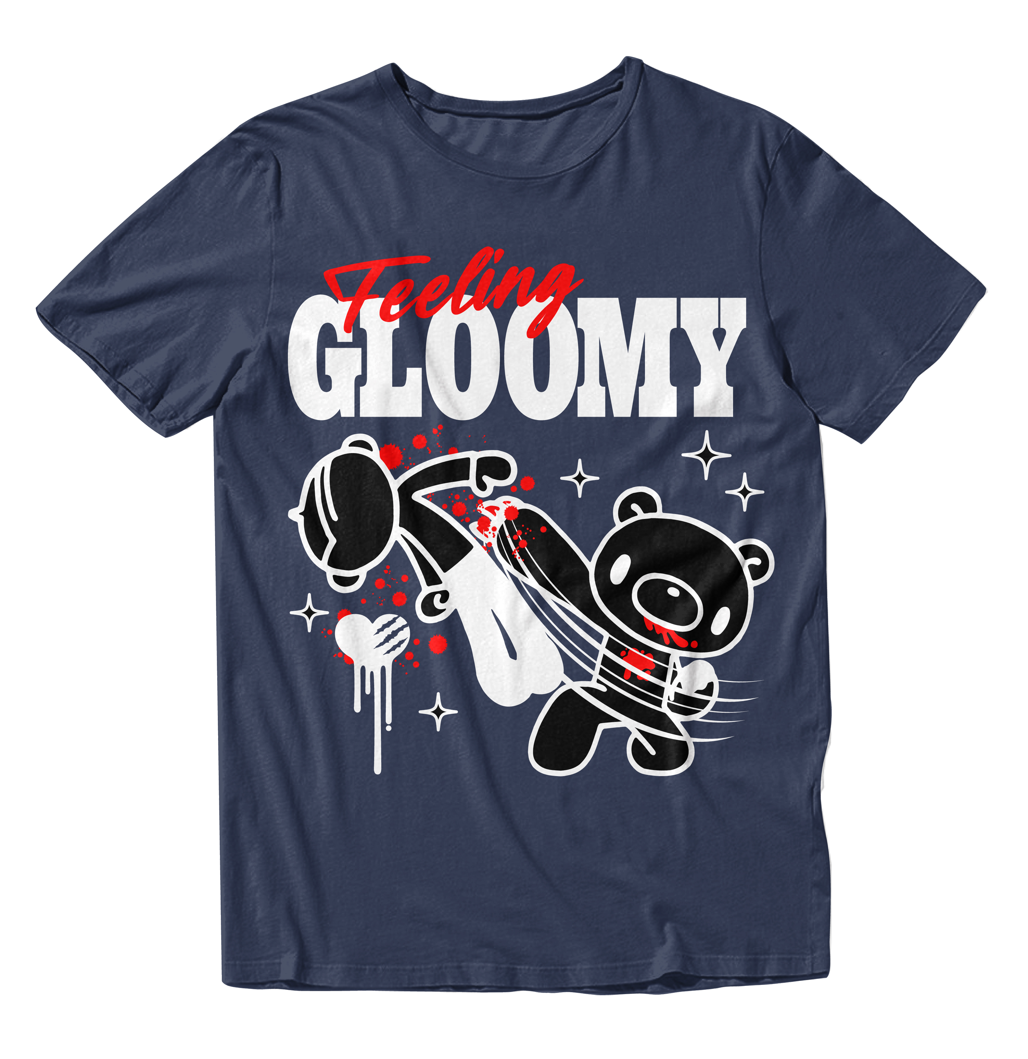 Gloomy Bear The Naughty Grizzly Feeling Gloomy Mens and Womens Short ...