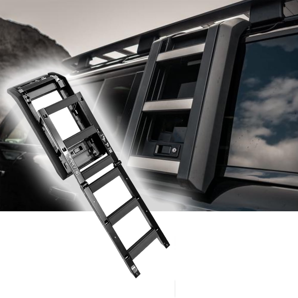 Gloosy Black Side Access Ladder fit for Land Rover Defender 110 90 130 ...
