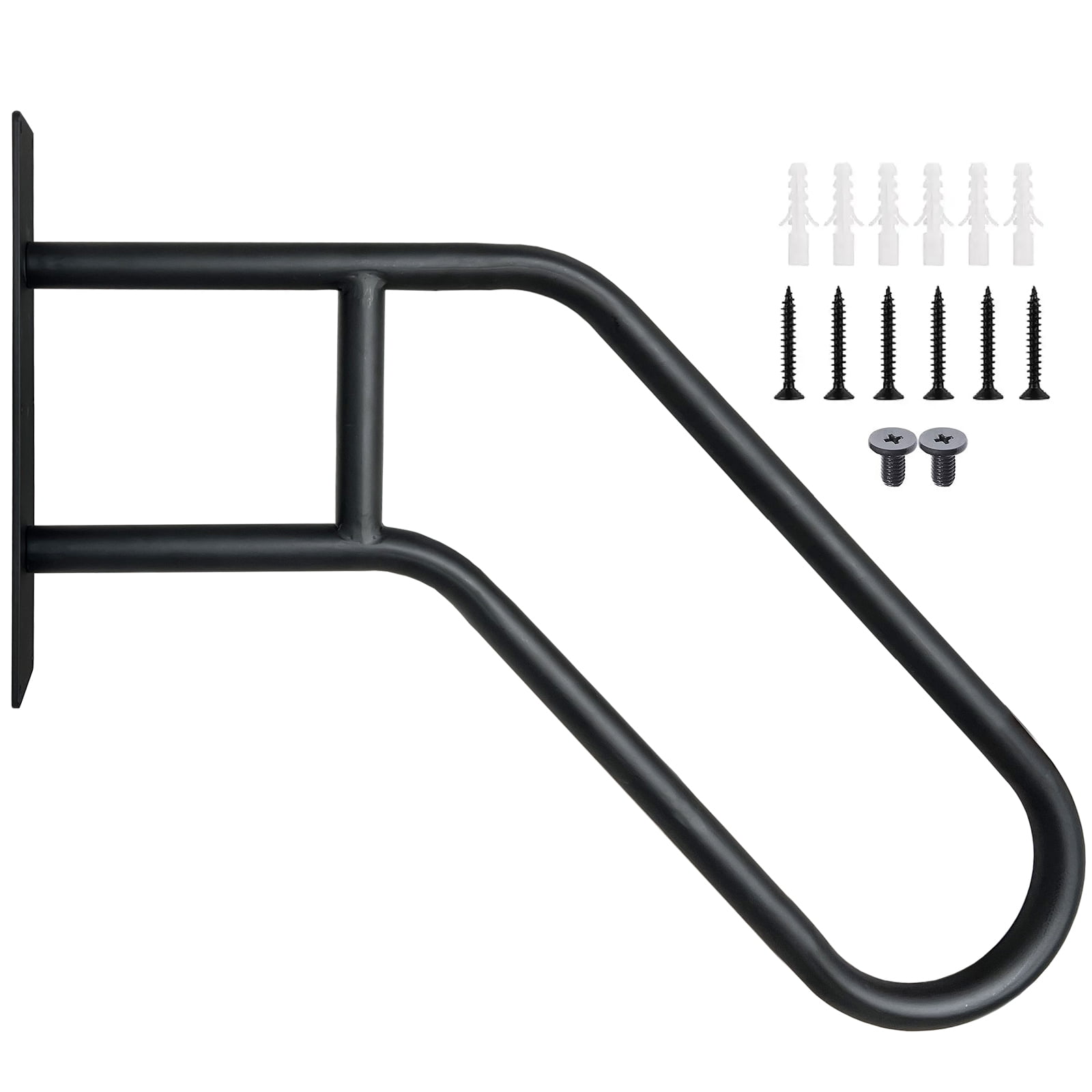 Jollebone U Shaped Metal Handrail, Wall Mounted Safety Grab Bar for ...