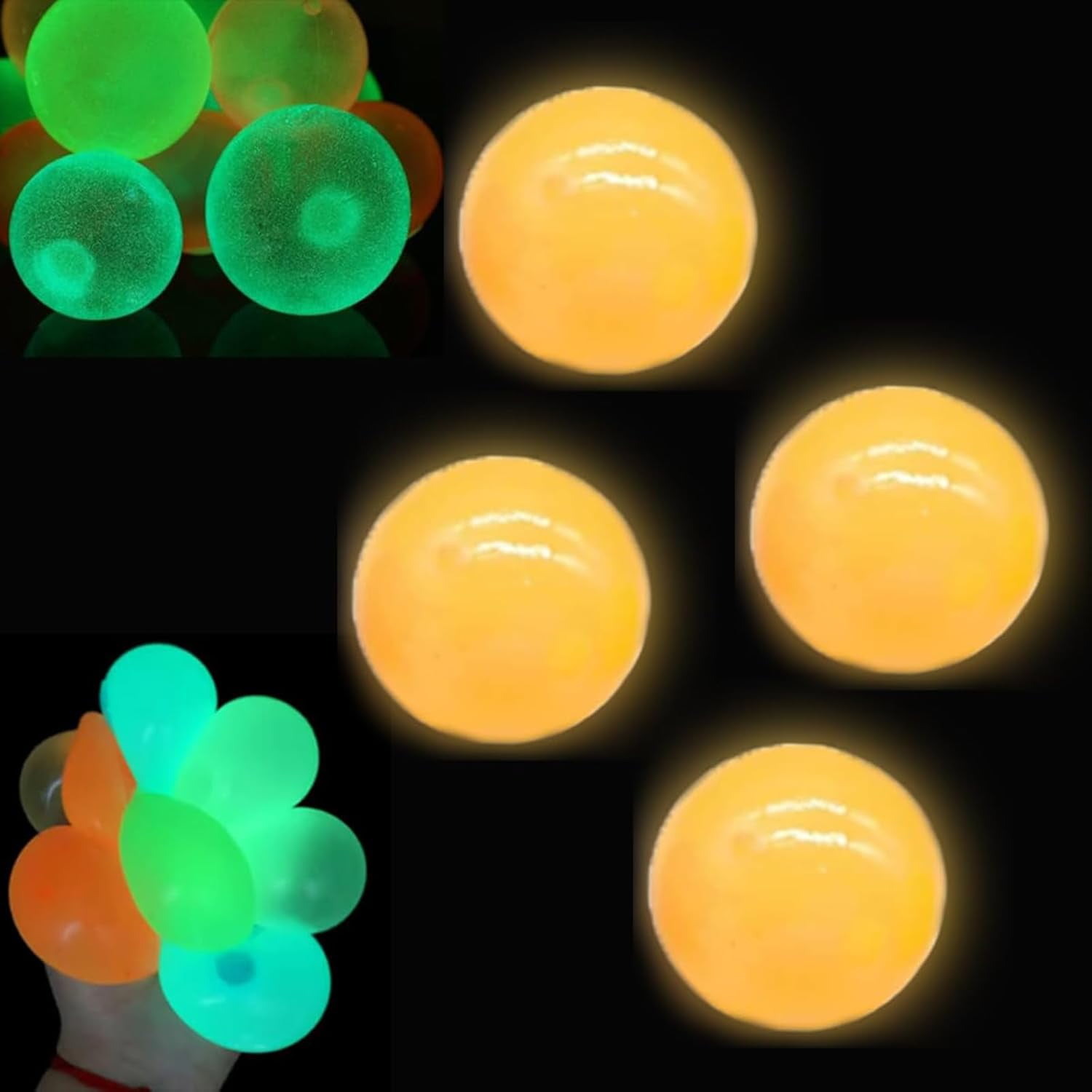 Glorbs Balls, Glorbs Sticky Balls, Glow in The Dark Sticky Balls ...