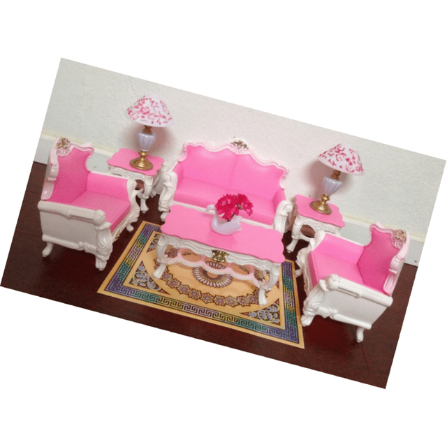 Gloria Barbie Sized Deluxe Living Room Furniture & Accessories Playset ...