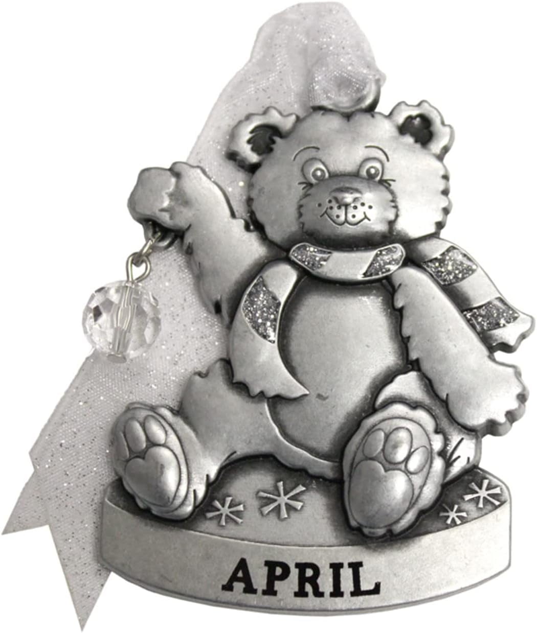 Personalized Birthstone Bear Birthday Month Sign Vintage Pewter Metal ...