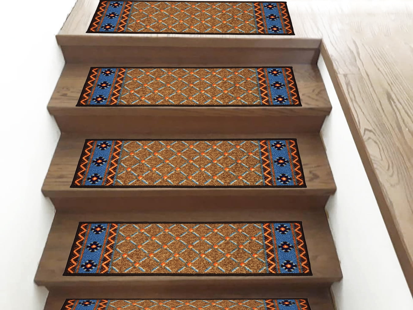 Gloria Non Slip 26" Rubber Back Stain Resistant Stair Treads - Stair ...