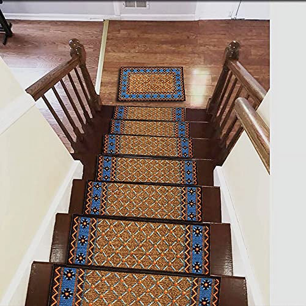 Gloria Non Slip 26" Rubber Back Stain Resistant Stair Treads - Stair ...