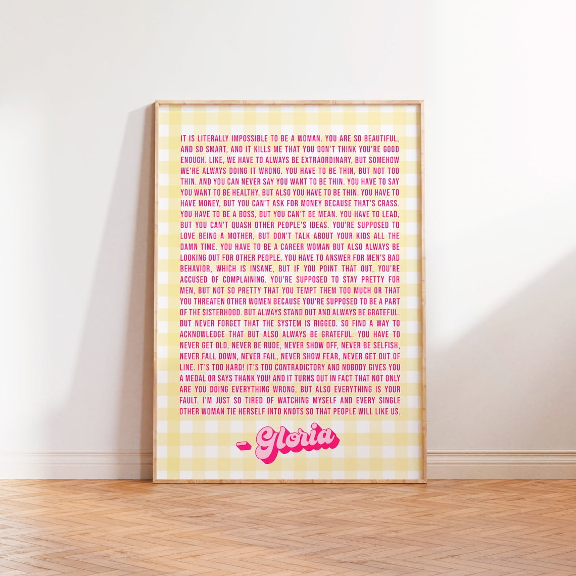 Gloria'S Monologue Poster, F178, Unframed Poster Size 12x18 - Walmart.com