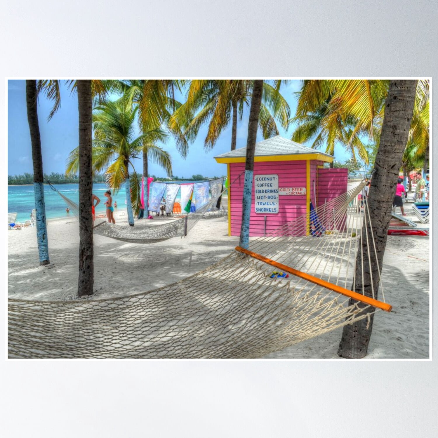 "Gloria'S Place" On Junkanoo Beach In Nassau, The Bahamas Poster Wall ...