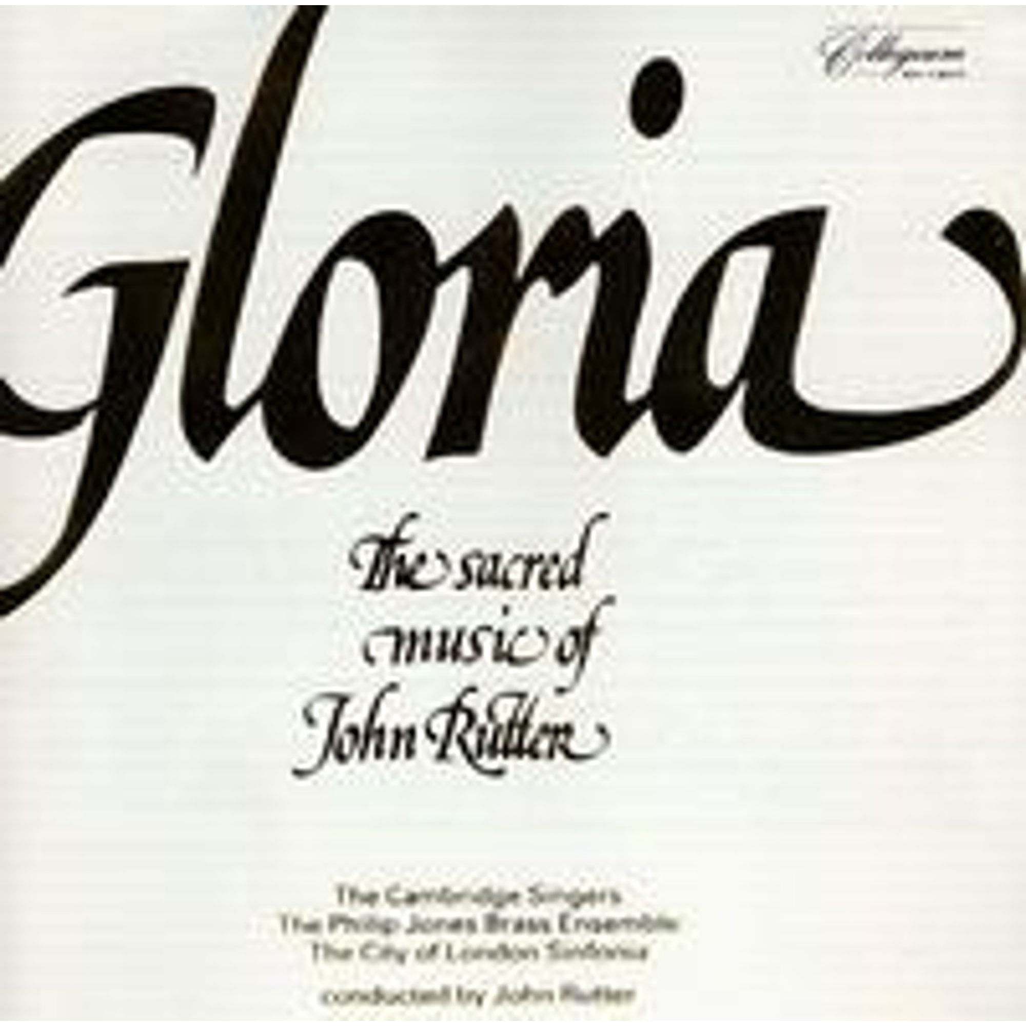 Gloria: The Sacred Music of John Rutter [1984] (CD) by Eric Allen (percussion), Eric Allen ...