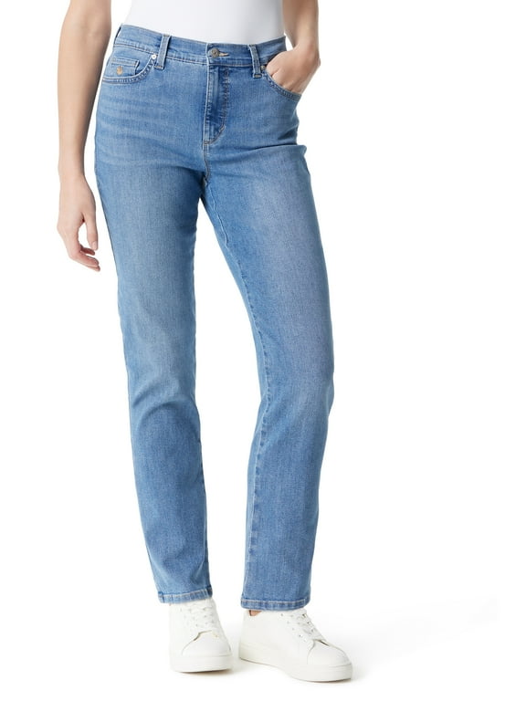 Free Assembly Women's Super High Rise Straight Jeans - Walmart.com