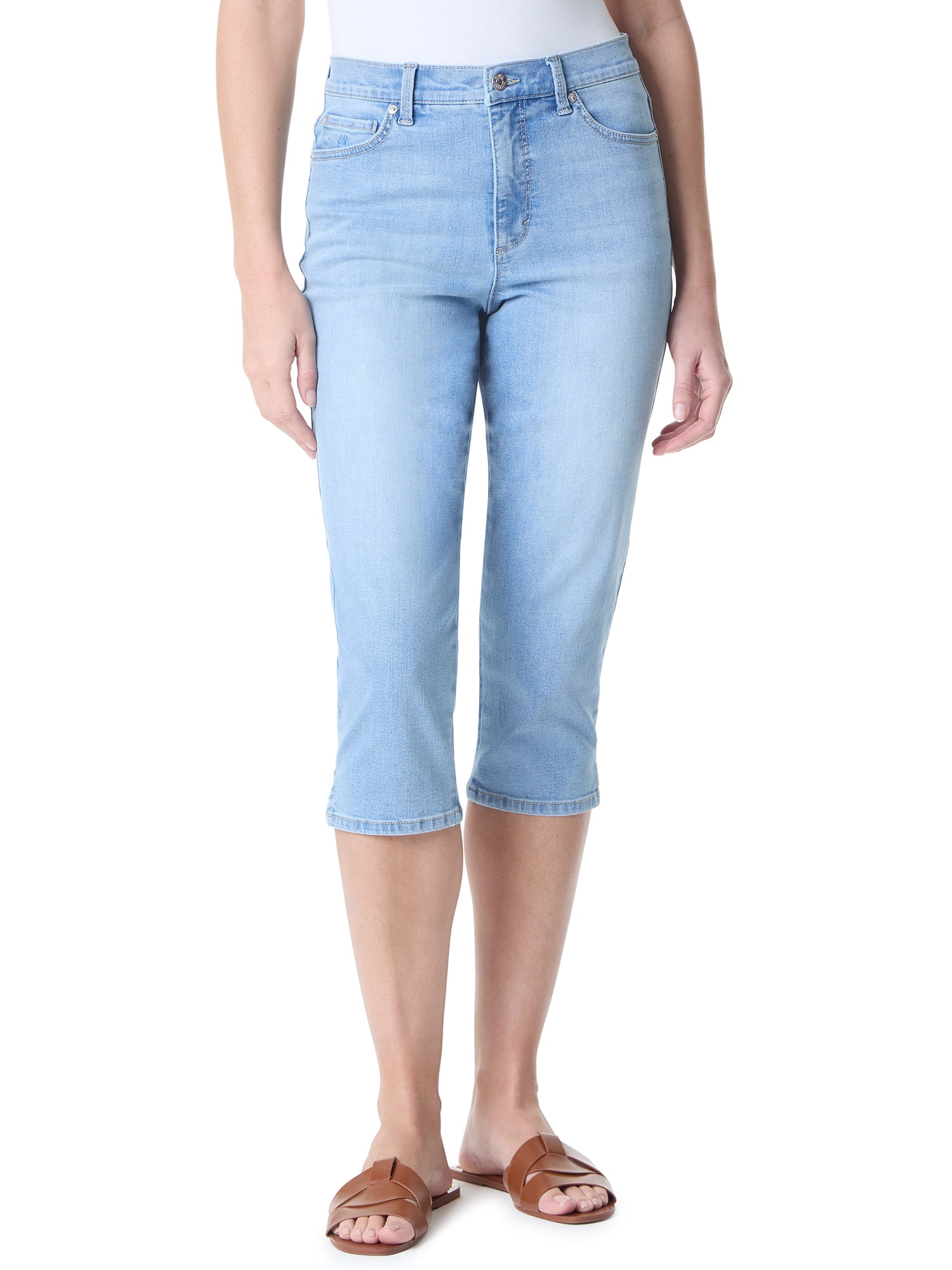 Gloria Vanderbilt Swan Series Women's Amanda 5 Pocket Capri, 21" Inseam ...