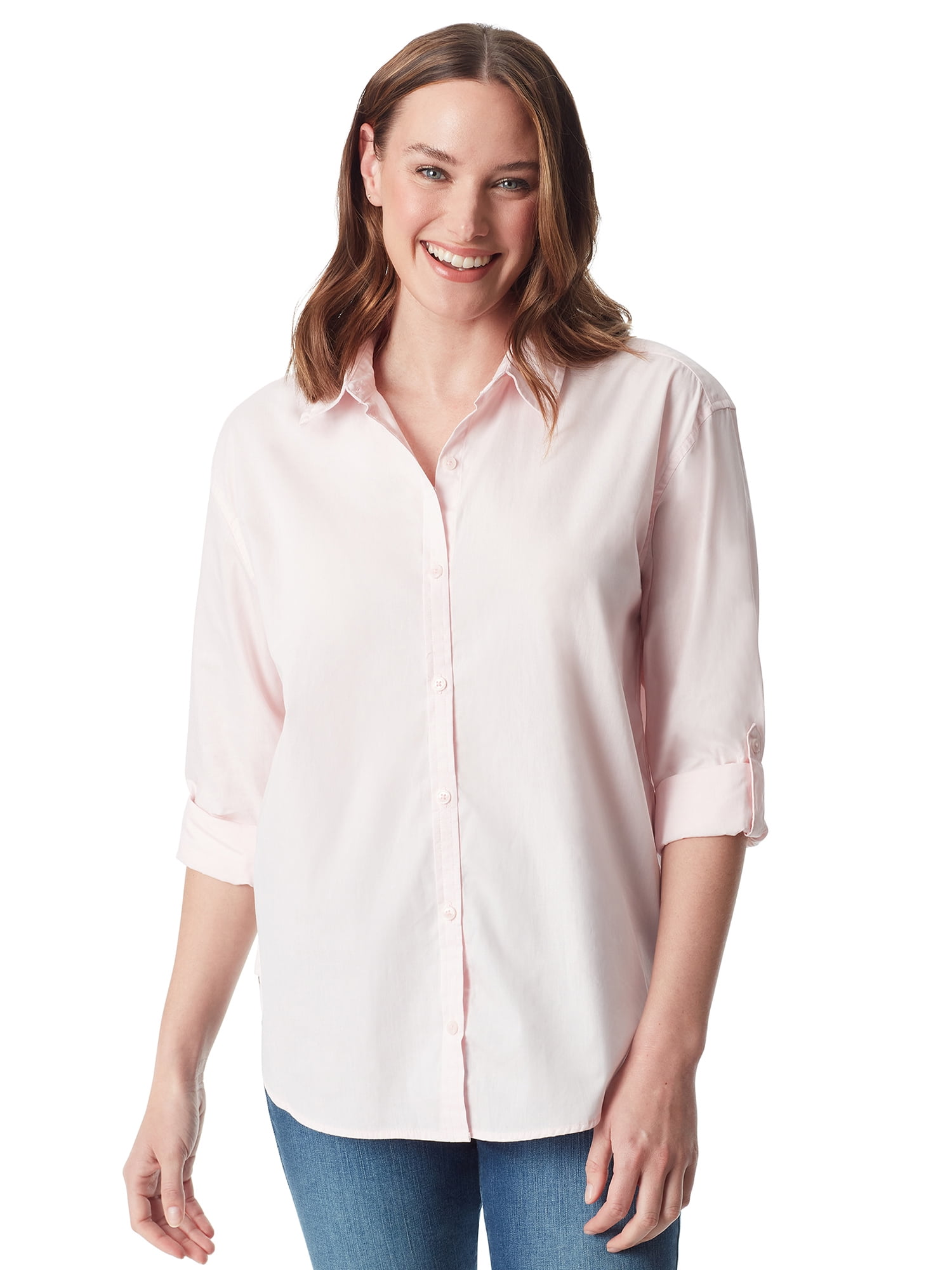 Gloria Vanderbilt Swan Series Women's Amanda Oversized Shirt, Sizes S ...