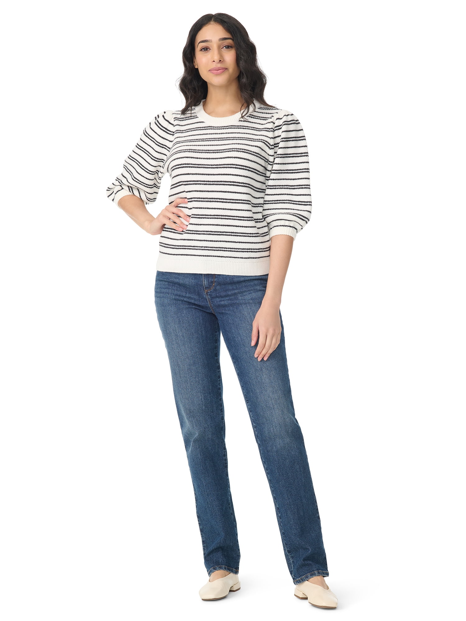 Gloria Vanderbilt Swan Series Women's Crewneck Sweater, Sizes XS-XXL - Walmart.com