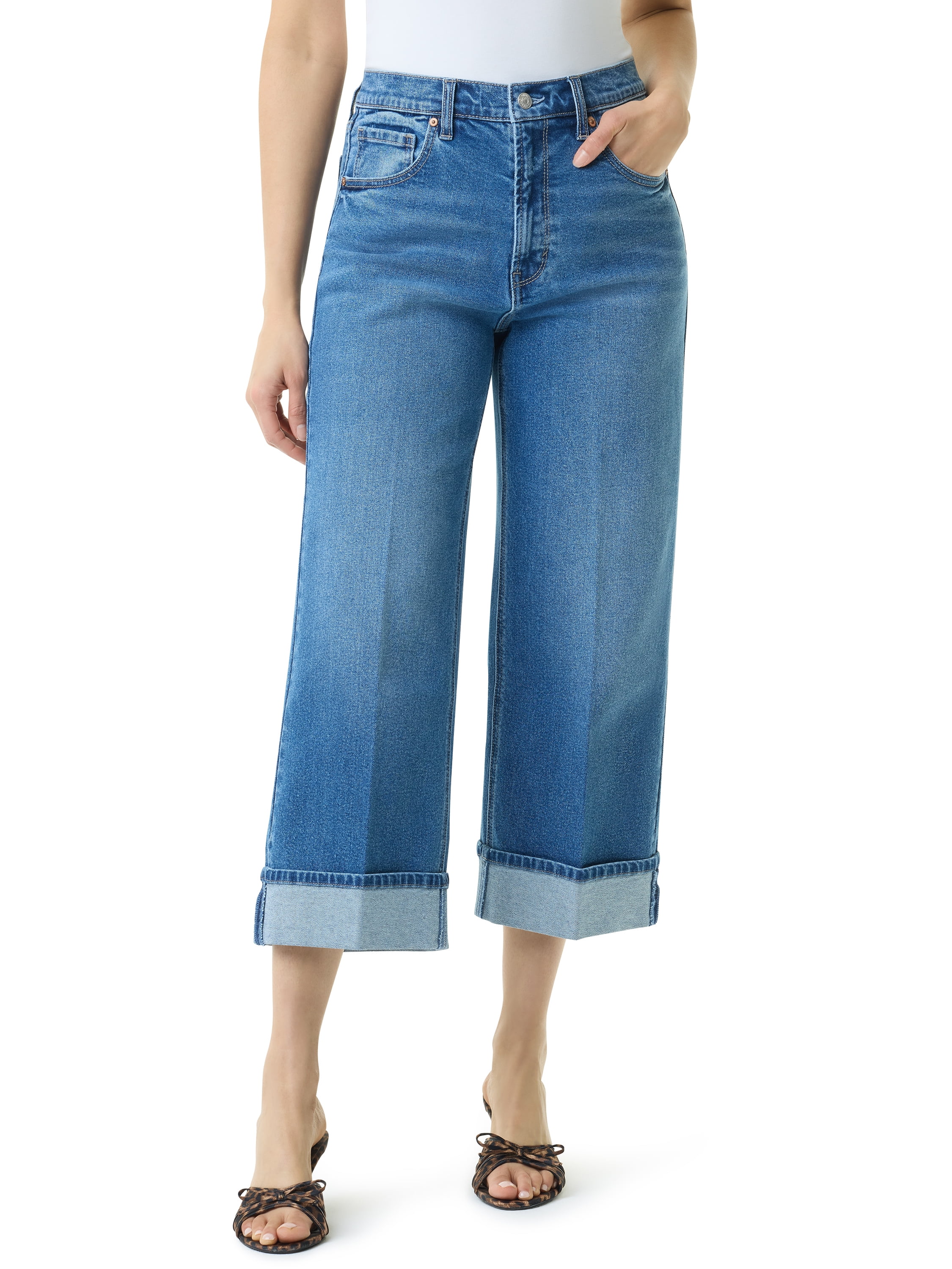 Gloria Vanderbilt Swan Series Women's High Rise Jeans with Cuff, Sizes ...