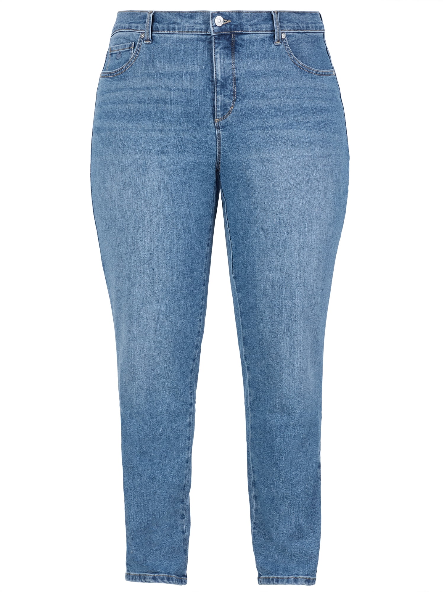 Gloria Vanderbilt Swan Series Women's Plus Amanda 5 Pocket High Rise ...