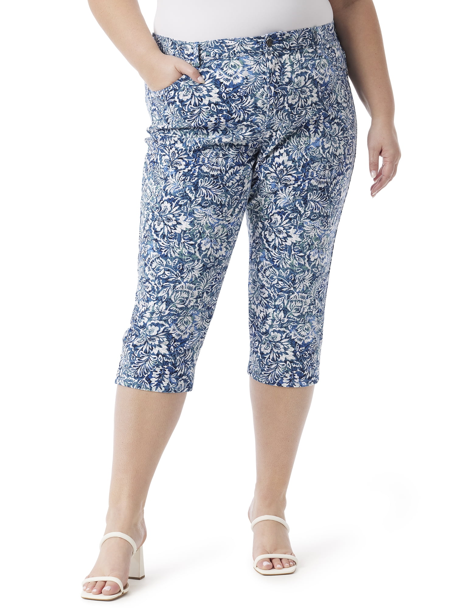 Gloria Vanderbilt Swan Series Women's and Women's Plus Amanda 5 Pocket ...