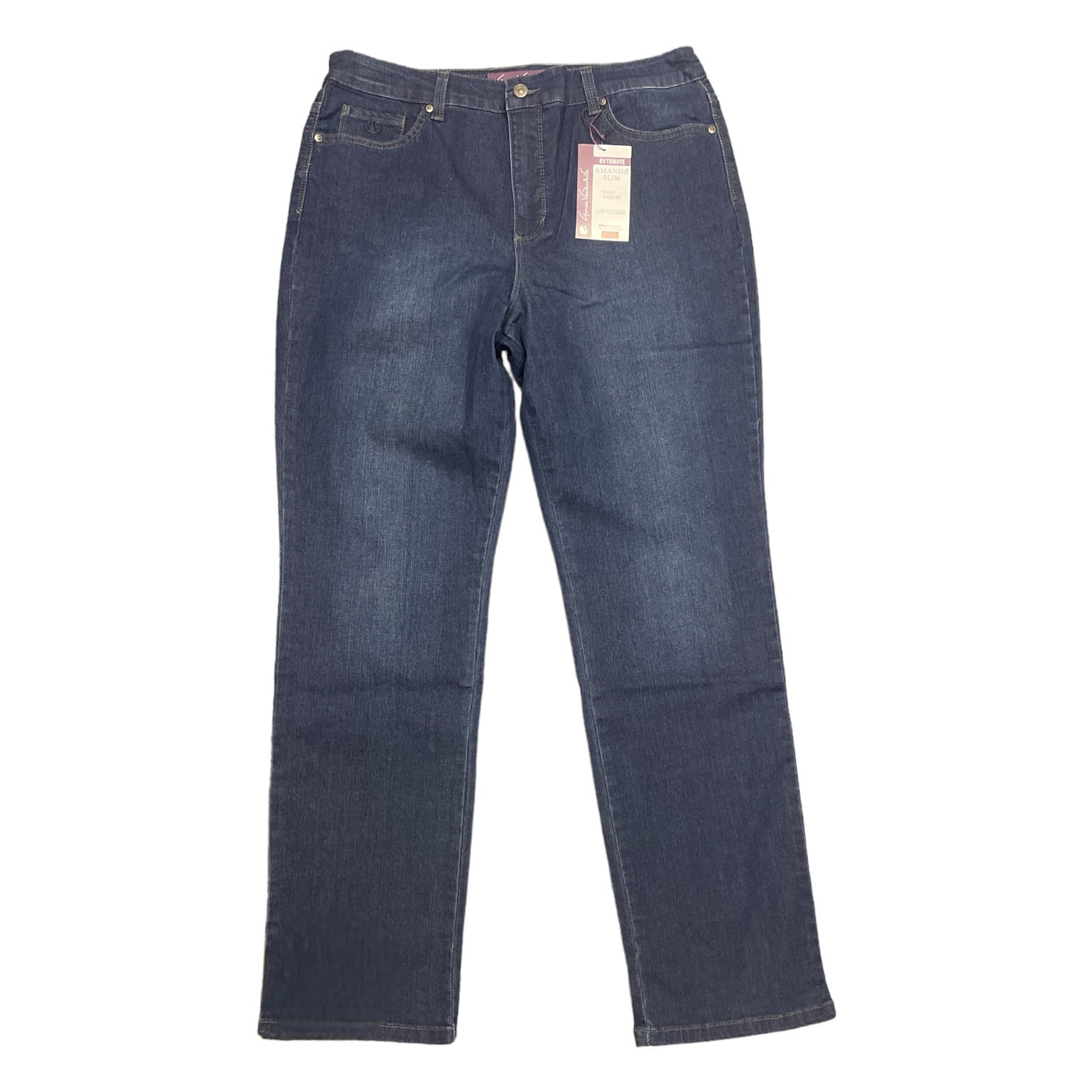 Gloria Vanderbilt Tribute Women's Slim Classic Rise Amanda Luxe Flex ...
