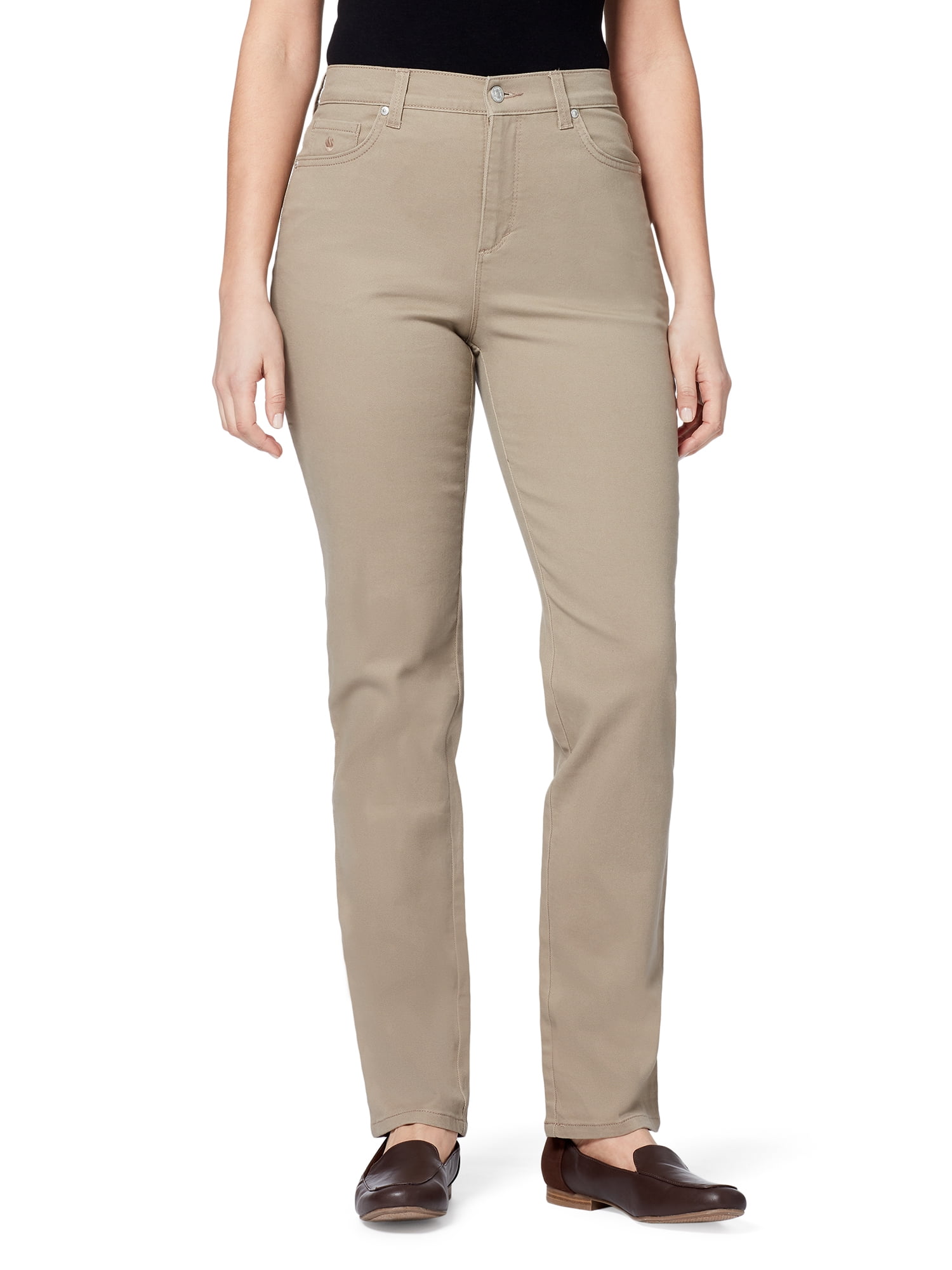 Gloria Vanderbilt Women's Amanda Classic High Rise Straight Leg Stretch ...