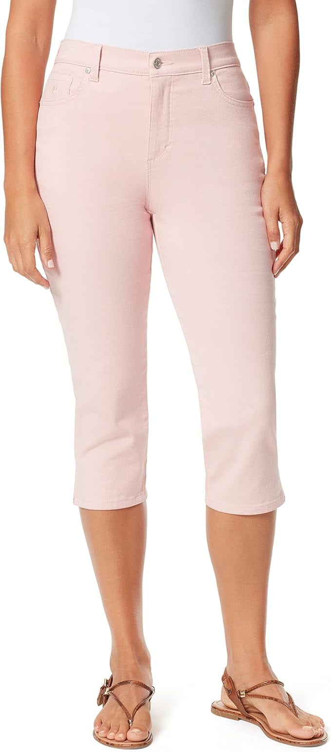 Gloria Vanderbilt Women's Amanda Denim Capri 8 Ribbon Pink - Walmart.com