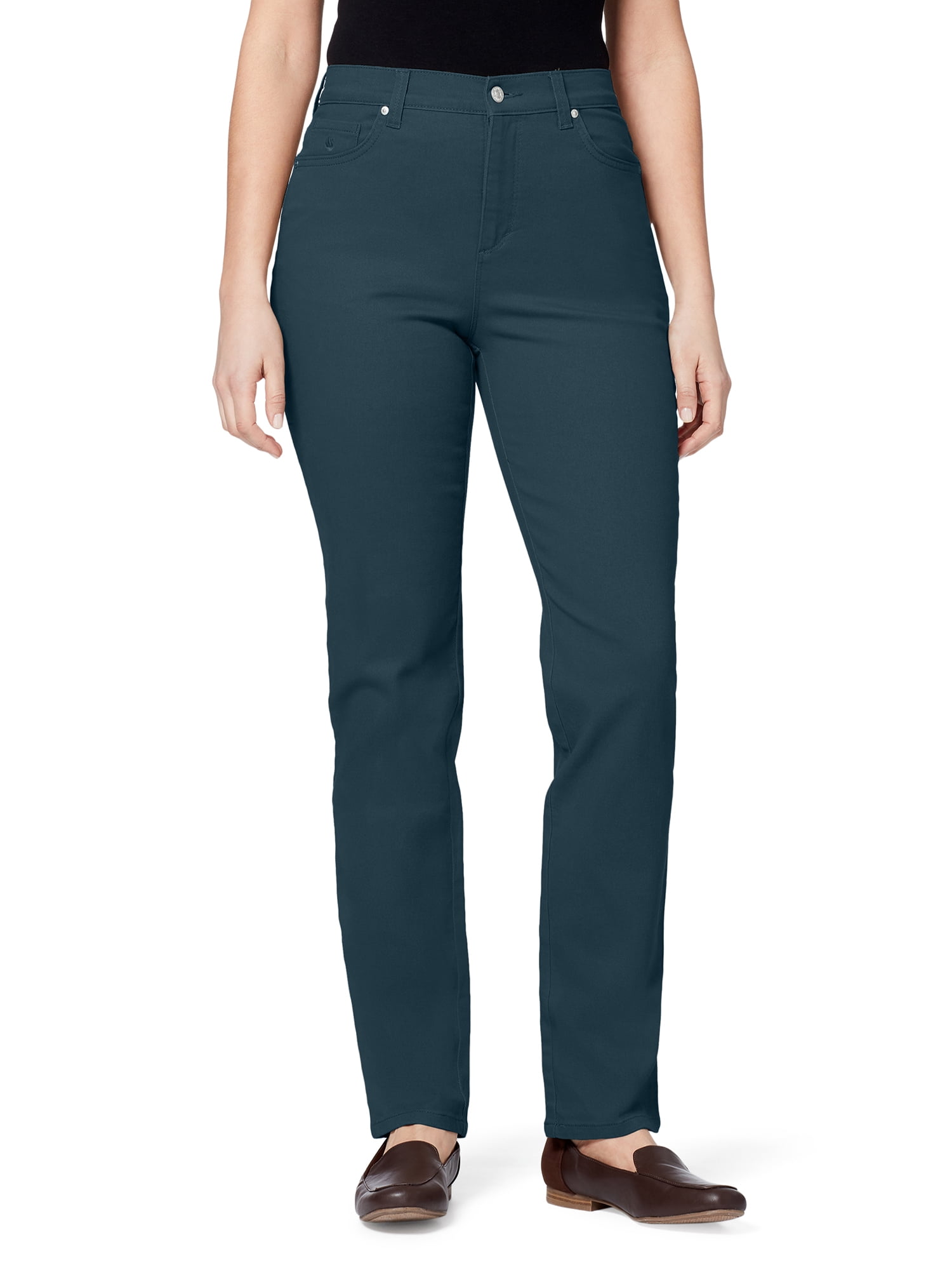 Gloria Vanderbilt Women's Amanda High Rise Straight Leg 5 Pocket Jean ...