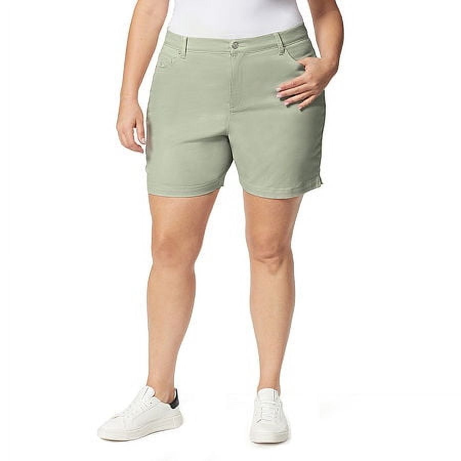 Gloria Vanderbilt Women's Amanda Shorts 20W Frosted Glass - Walmart.com