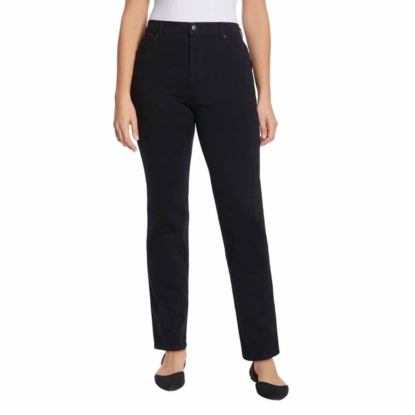 Gloria Vanderbilt Women's Amanda Stretch Denim Jean - Black - 18 Plus ...