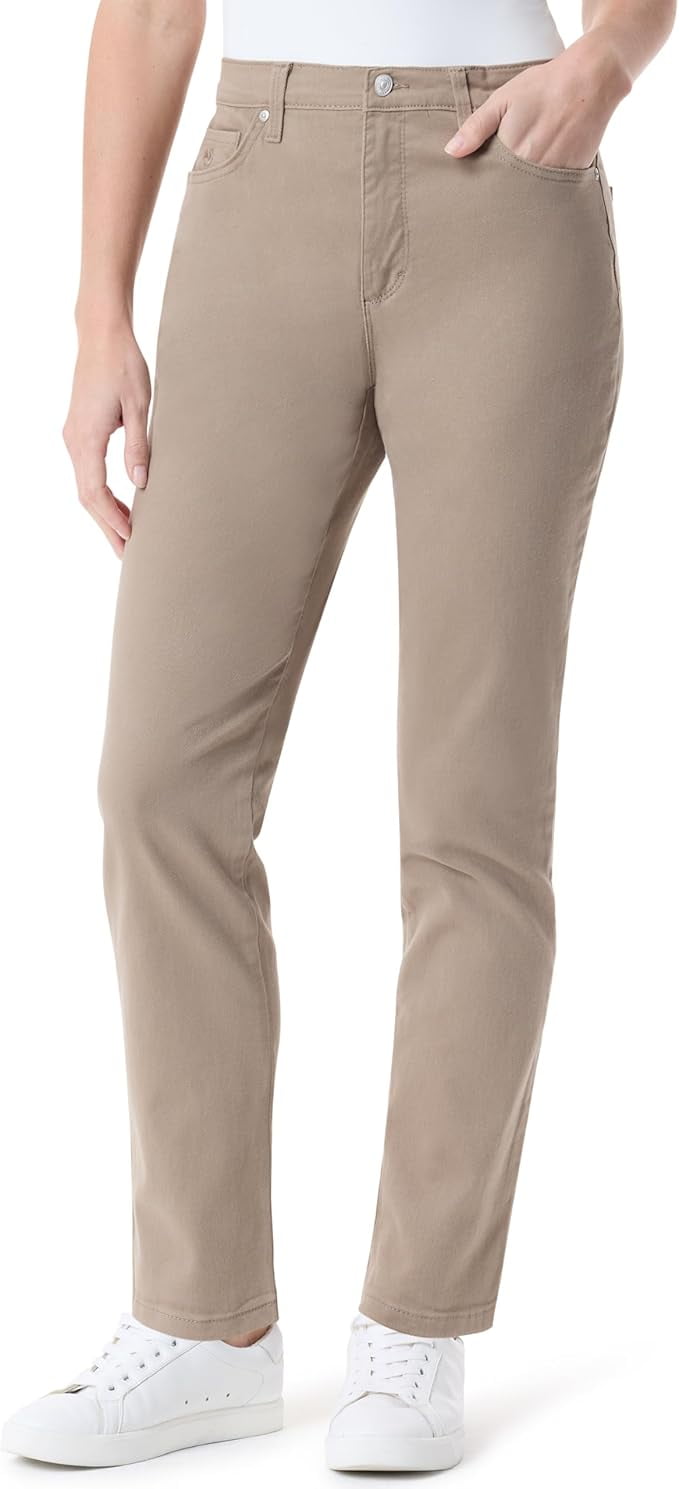 Gloria Vanderbilt Women's Amanda Stretch Denim Jean - Hazelnut - 16 ...