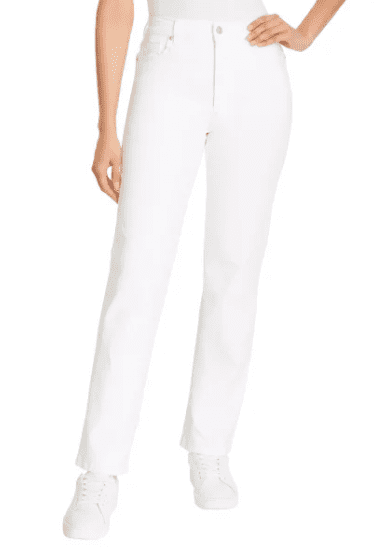 Gloria Vanderbilt Women's Amanda Stretch Denim Jean White 4 Short ...