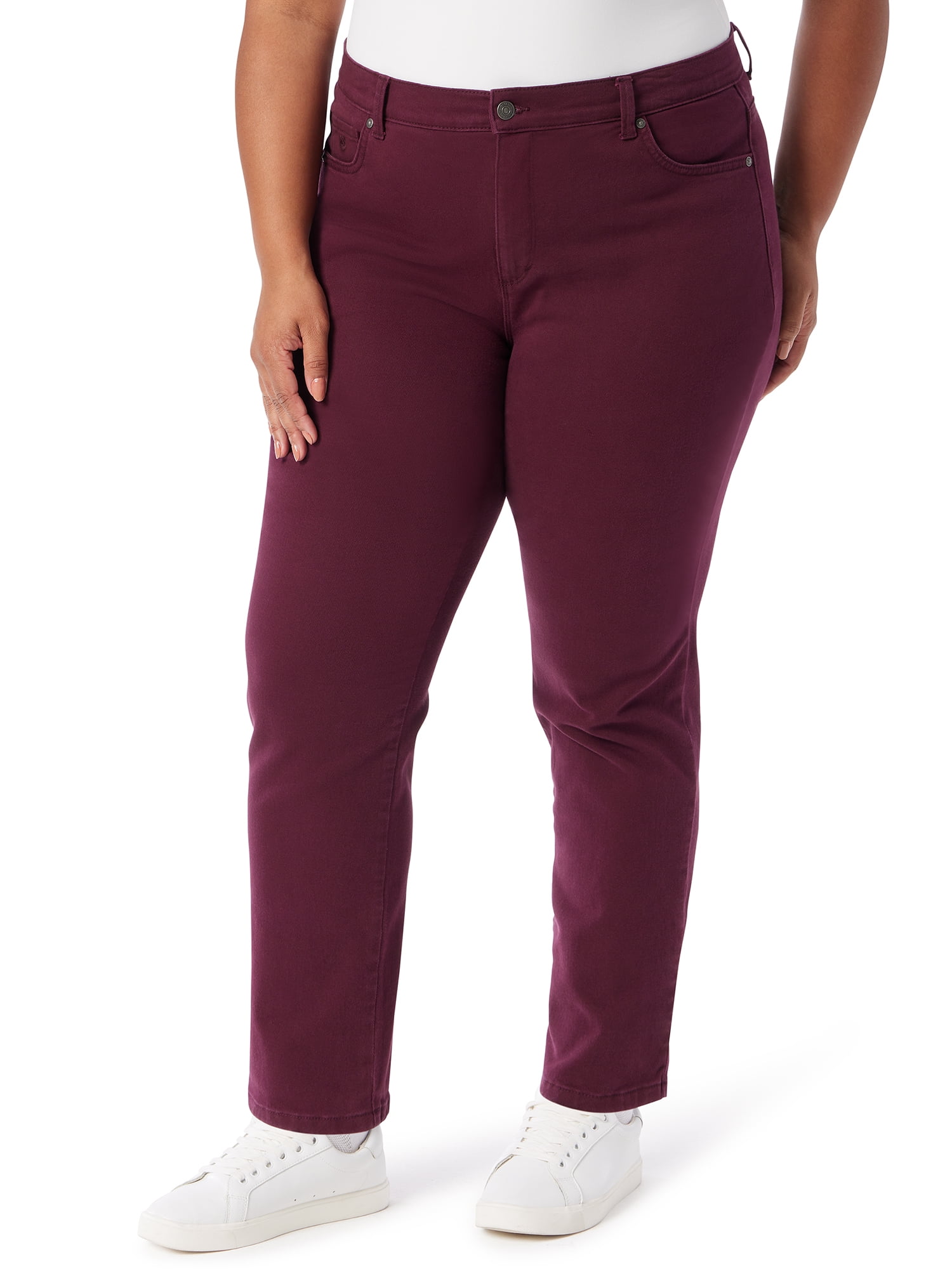 Gloria Vanderbilt Women's High Rise Amanda Straight Leg Jeans, 31 ...