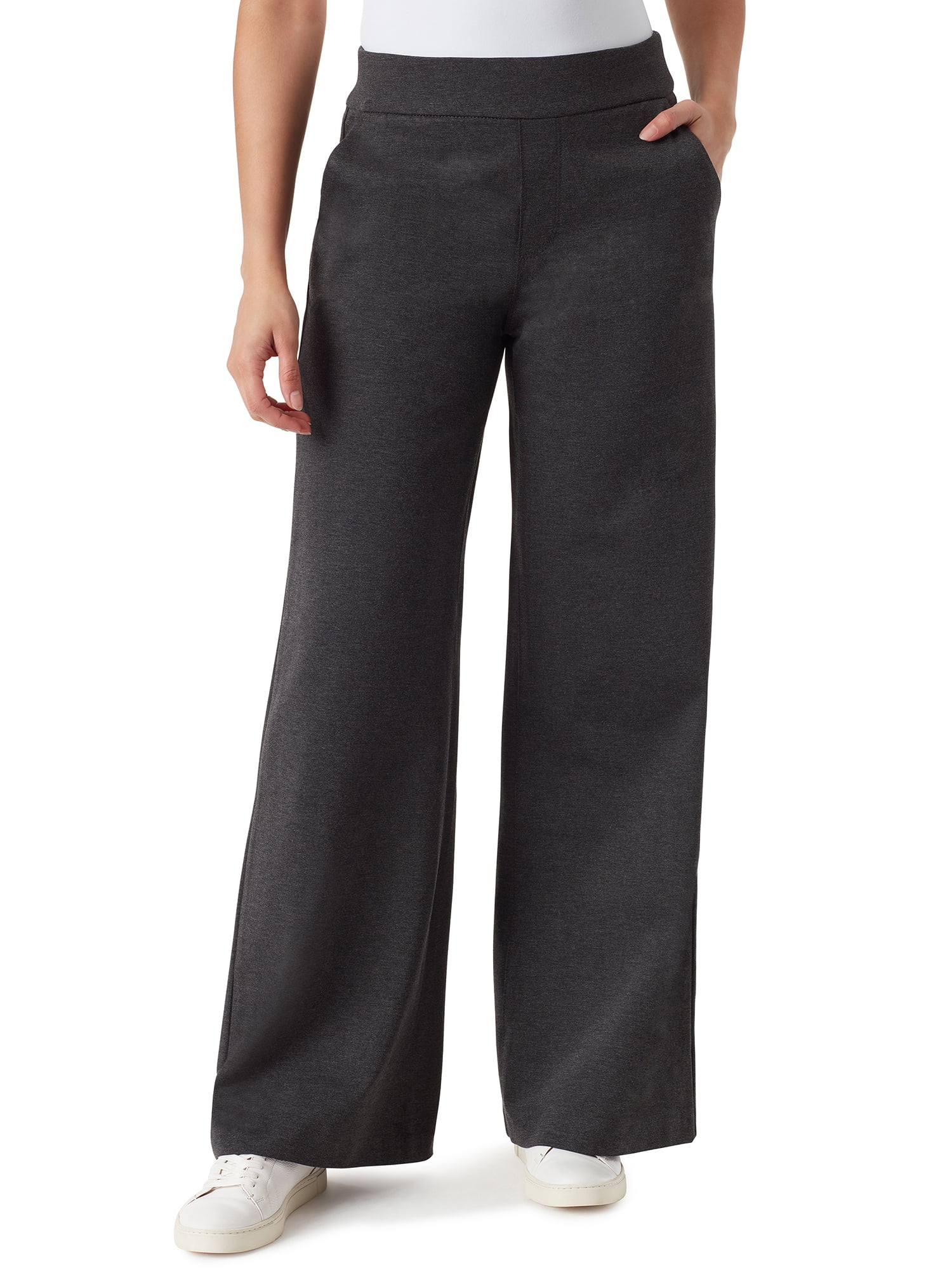 Gloria Vanderbilt Women's High Rise Pull On Ponte Pant, 32" Inseam ...