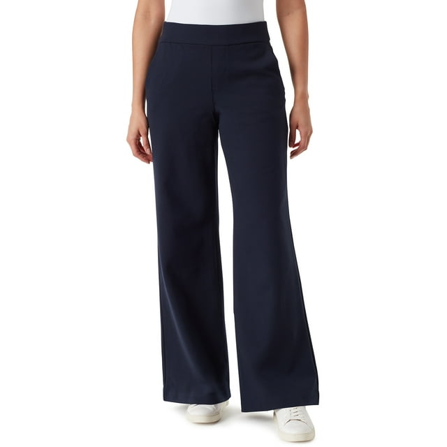 Gloria Vanderbilt Women's High Rise Wide Leg Ponte Pant, 29" Inseam ...