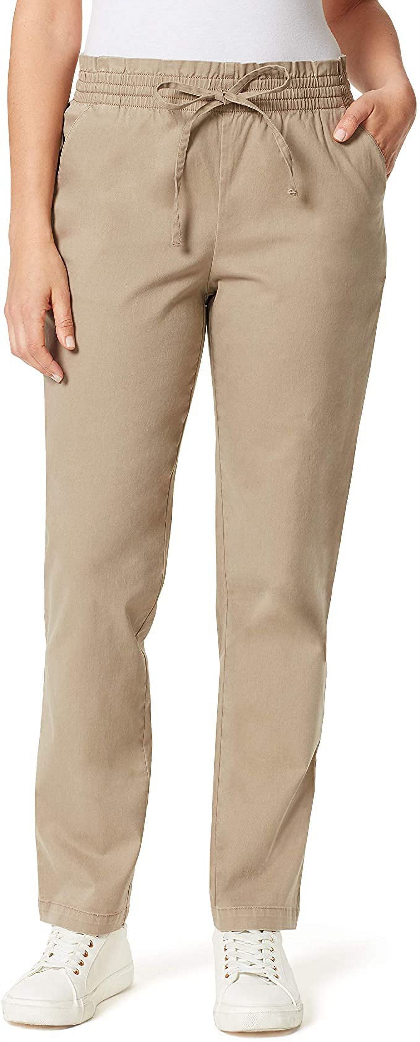 Gloria Vanderbilt Women's Ready To Go Pull On Chino Regular Pants Size ...