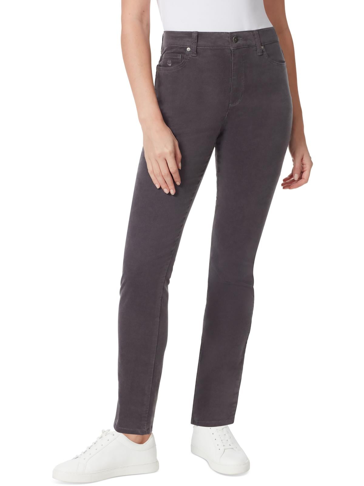Gloria Vanderbilt Womens Amanda Corduroy High Rise Straight Leg Jeans ...