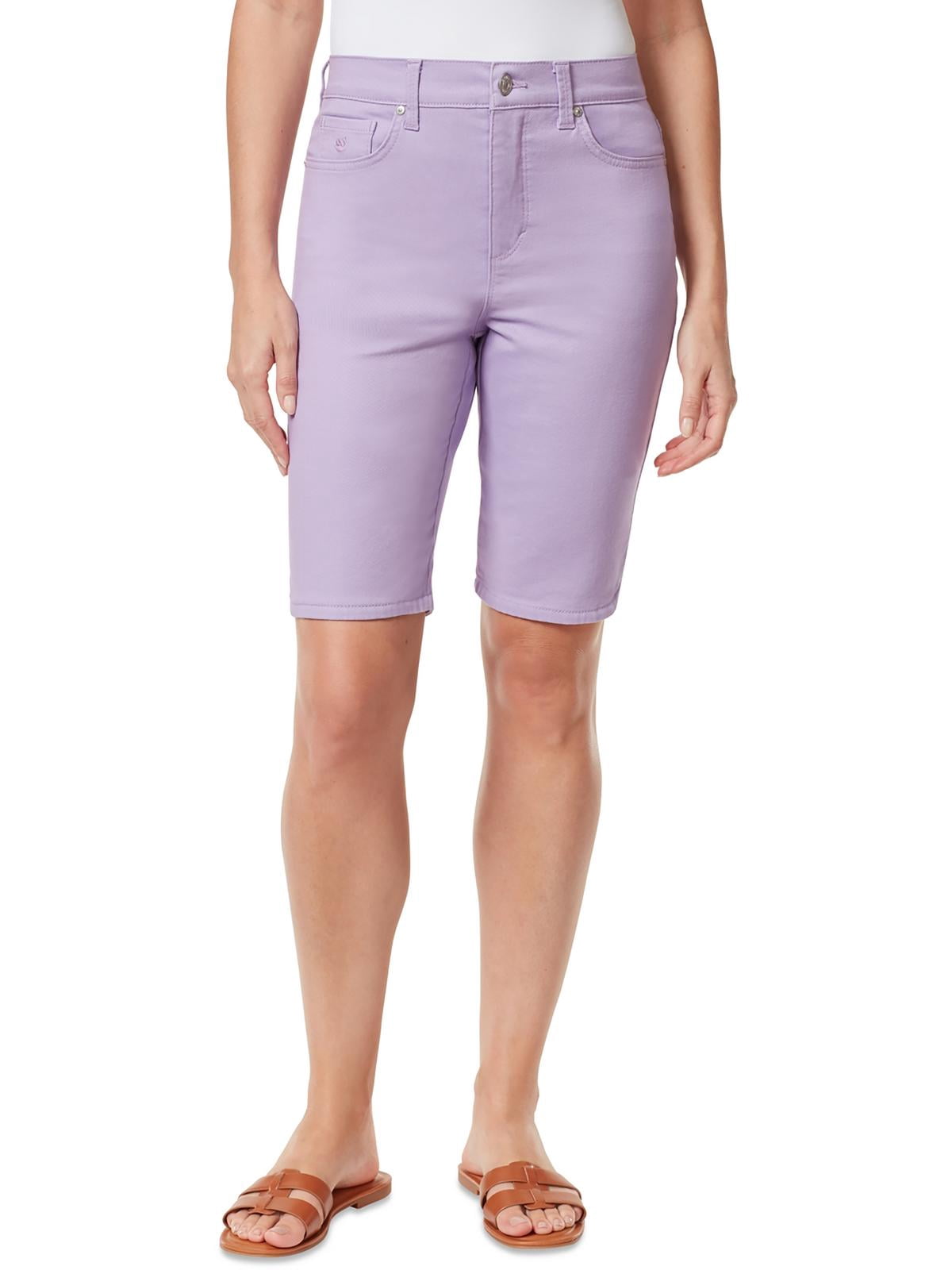 Gloria Vanderbilt Womens Amanda High Rise Knee-Length Bermuda Shorts ...