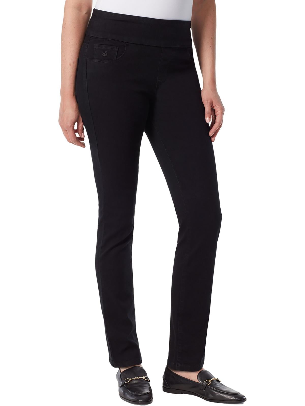 Gloria Vanderbilt Womens Amanda High Rise Pull On Straight Leg Jeans ...