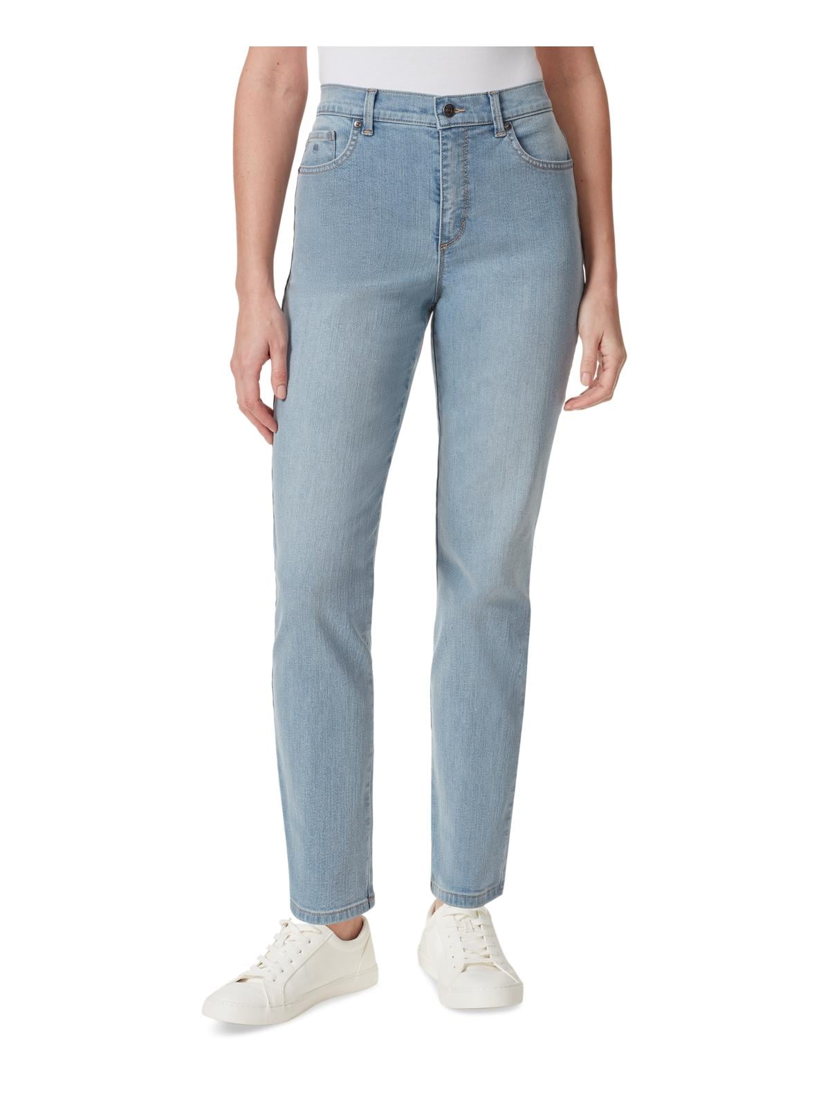 Gloria Vanderbilt Womens Amanda Light Wash High-Waist Tapered Leg Jeans ...