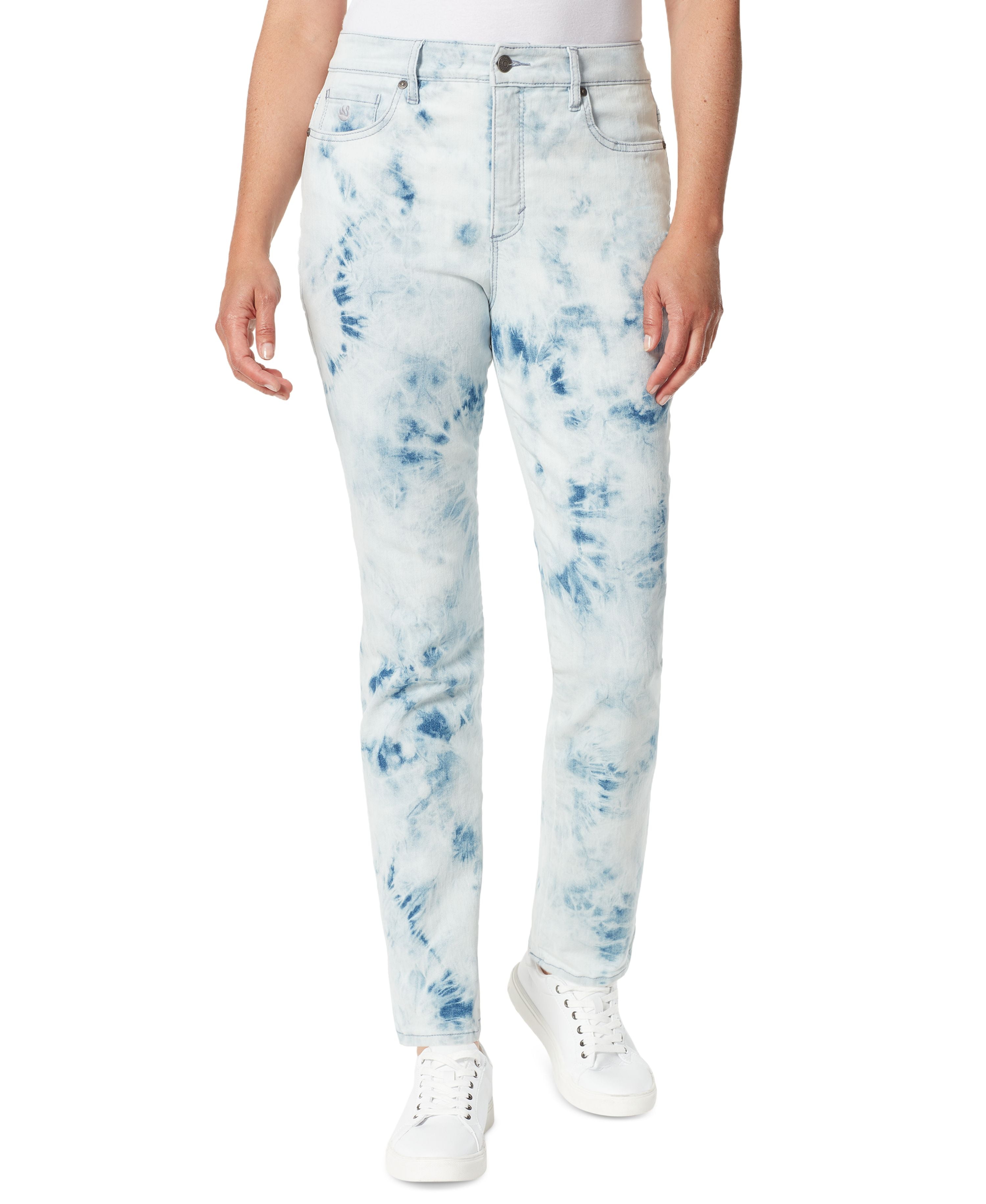 Gloria Vanderbilt Womens Amanda Slim Jeans Cloud Dye Wash 16 - Walmart.com