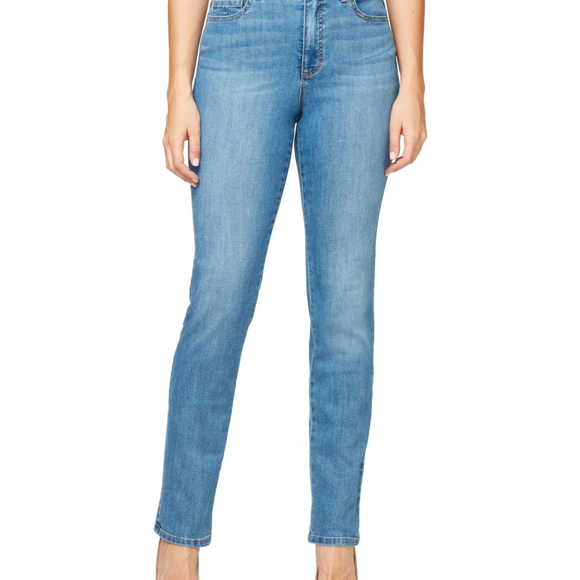 Gloria Vanderbilt Womens Amanda Slim Fit Jeans, Blue, 16 - Walmart.com