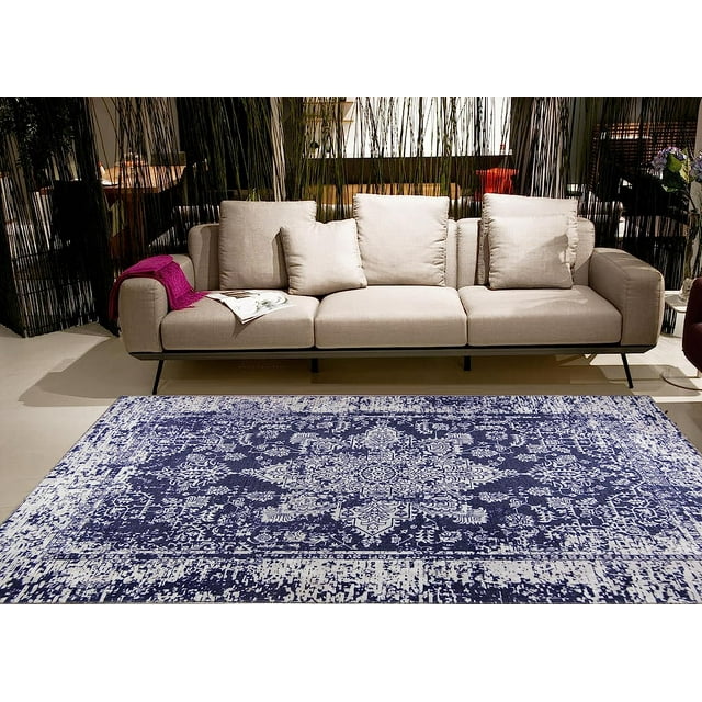 Gloria - Washable Area Rug Low Profile Persian Washable Runners Anti ...
