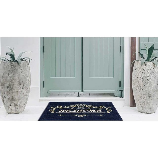 Gloria Welcome Outdoor Rugs - Beautiful Design with Non Slip Rubber ...