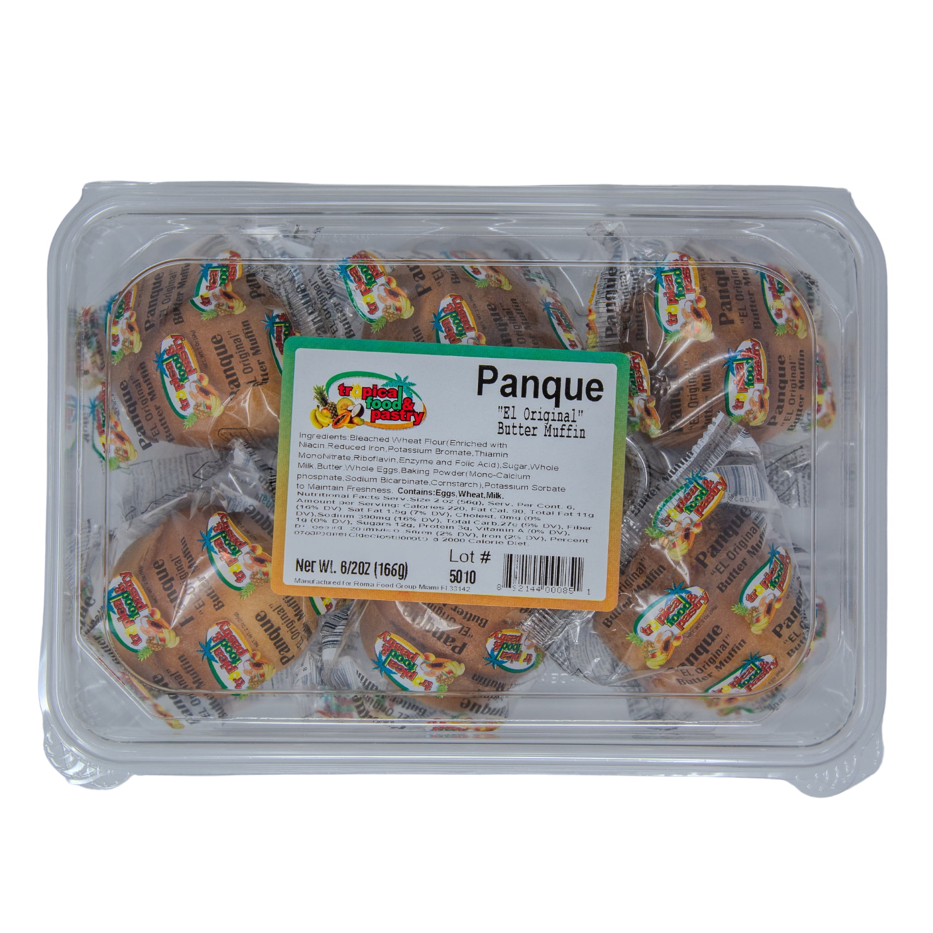 Gloria's Pastries El Original Panque, Pack of 6, Individually Wrapped ...