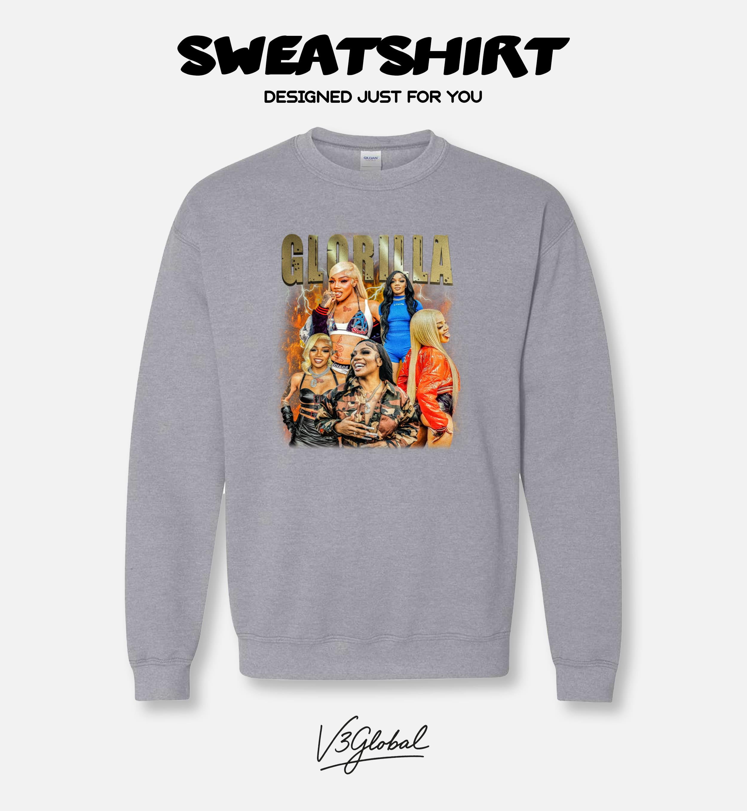 Glorilla Gold Graphic FNF Rapper Hip Hop Yeah Glo Music Female MC ...