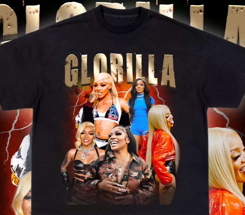 Glorilla Rapper Tshirt Gift For Fans Short Sleeves - Walmart.com