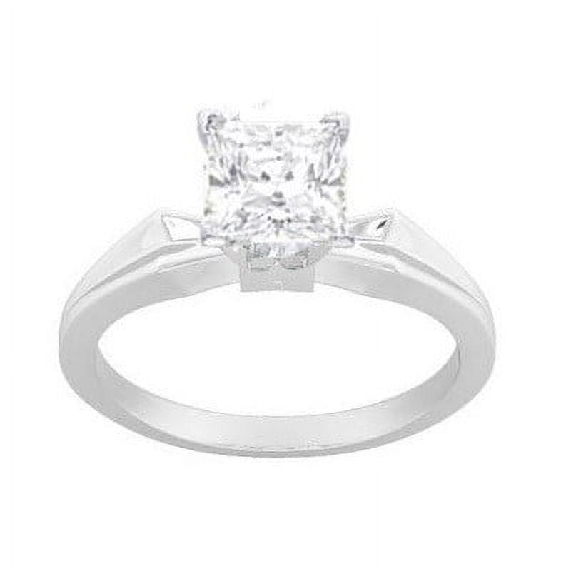 Glorious Cheap Solitaire Ring Half Carat Princess Cut Diamond on Gold ...