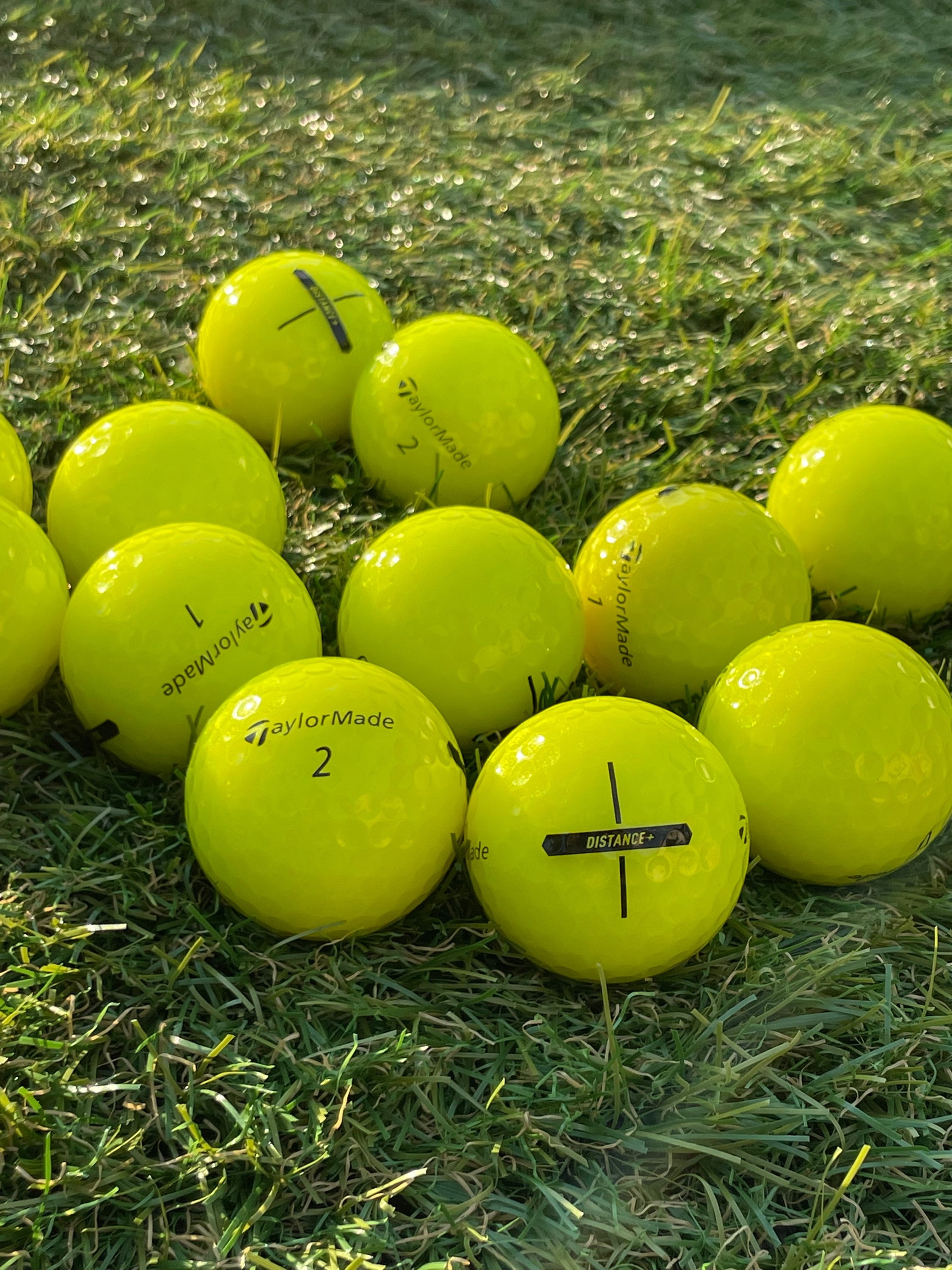 Glorious Golfers Recycled TaylorMade Distance+ (Yellow) - 1 Dozen ...